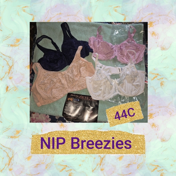Breezies | Intimates & Sleepwear | Breezies Womens Lace Bra Set Pink ...